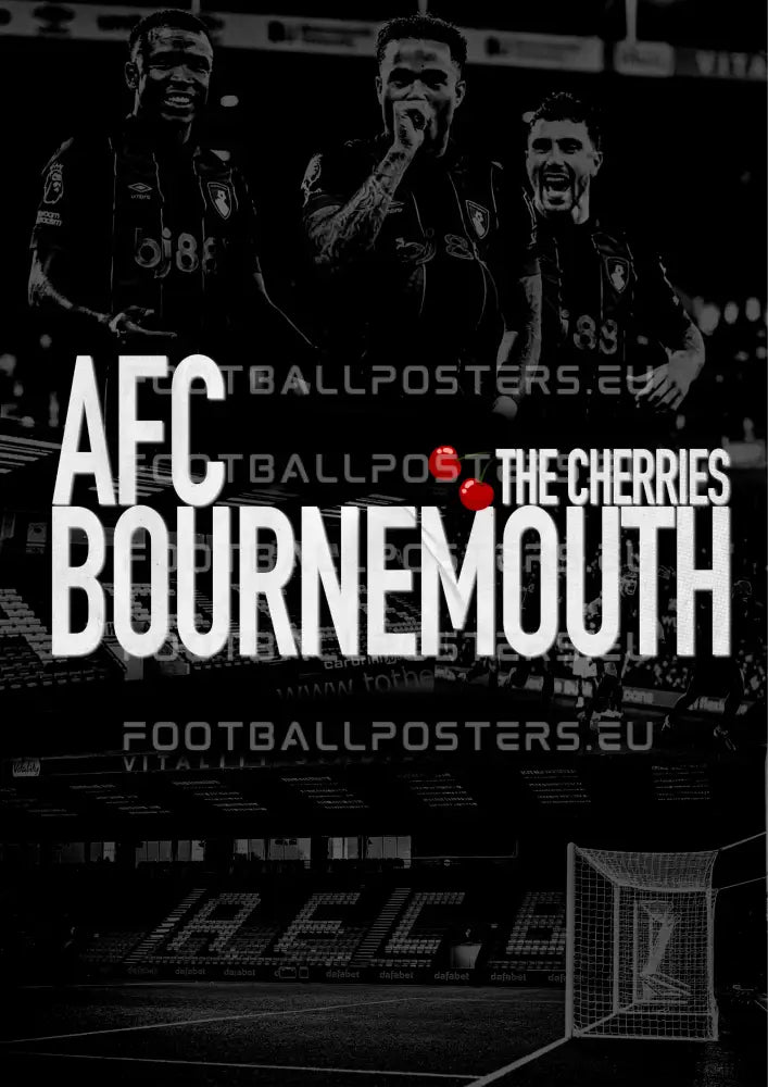 AFC Bournemouth Poster – The Cherries | Football Art – FootballPosters