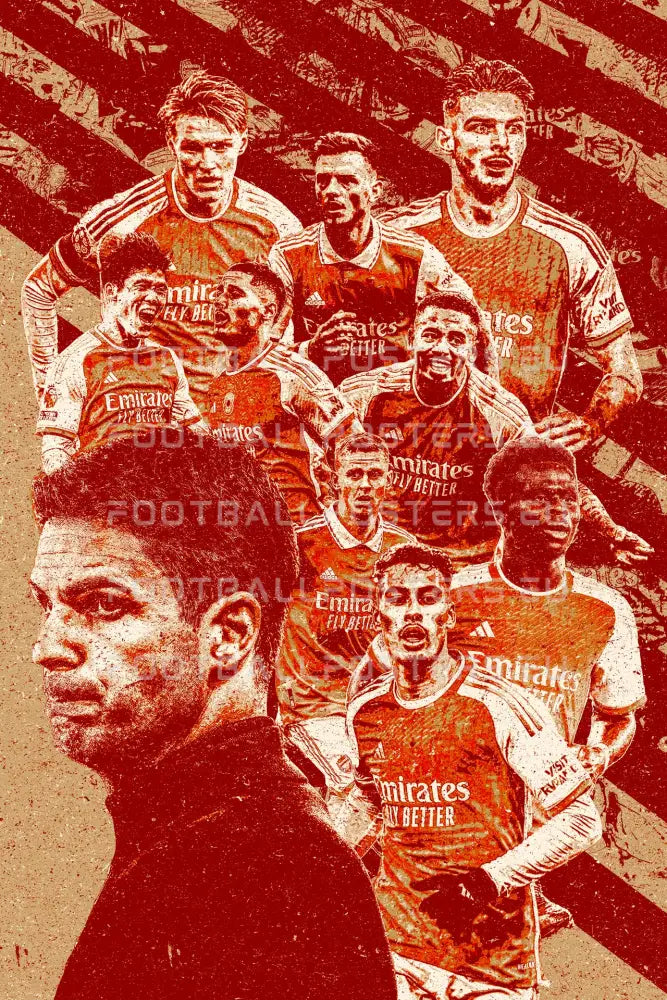 Arsenal 23/24 Team Poster | Football Art | Premium Quality