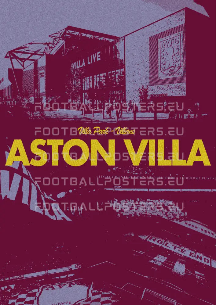 Aston Villa - Villa Park Poster | Premium Football Art Print