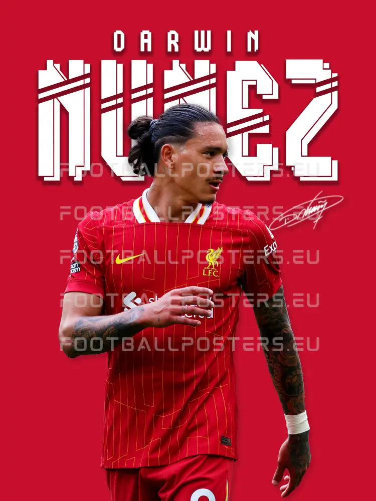 Darwin Núñez | Player Collection Poster - Minimalist Liverpool Design