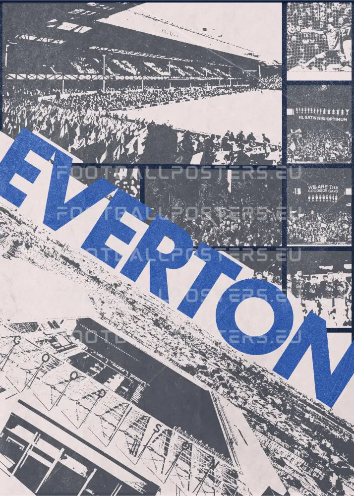 Everton FC Poster | Everton Montage | Football Art Print