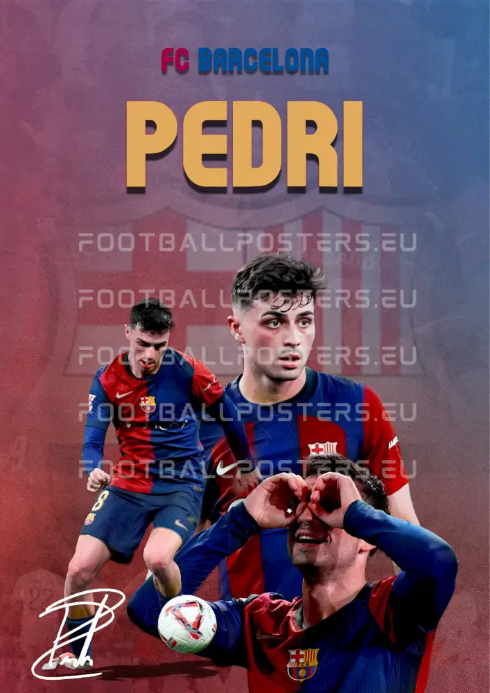 Pedri | Player Collection Poster – FC Barcelona