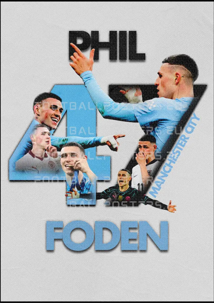 Phil Foden Poster – Manchester City Icon | Football Wall Art