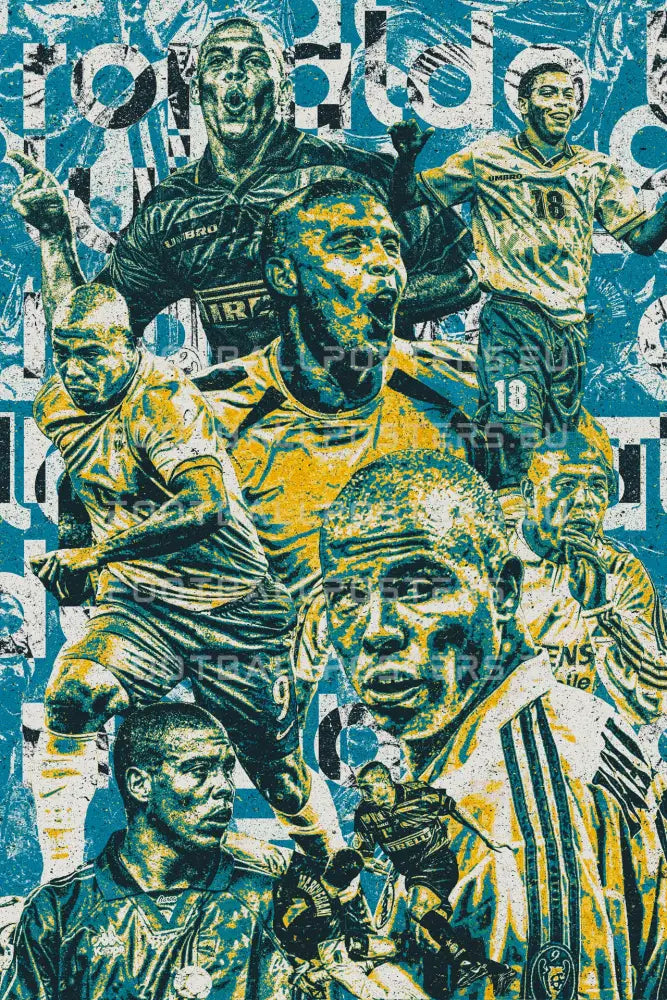 Ronaldo R9 Poster | Football Legend | Barcelona | Inter Milan | Real ...